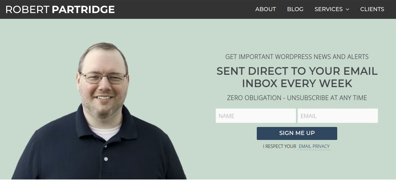 Robert Partridge - Cloud Server & WordPress Management